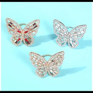 Jewelry | Crystal Butterfly Ring | Poshmark
